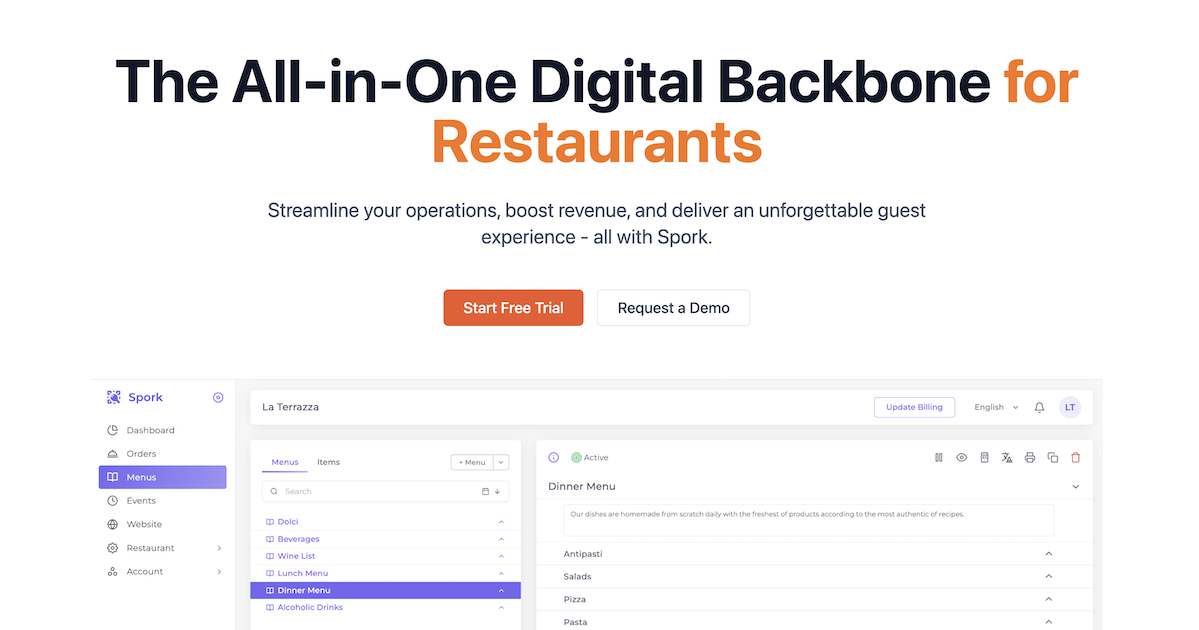 Plataforma de operaciones digitales diseñada para restaurantes de todos ...